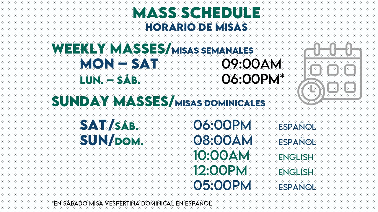 Mass Schedule – St. Jude Catholic Church